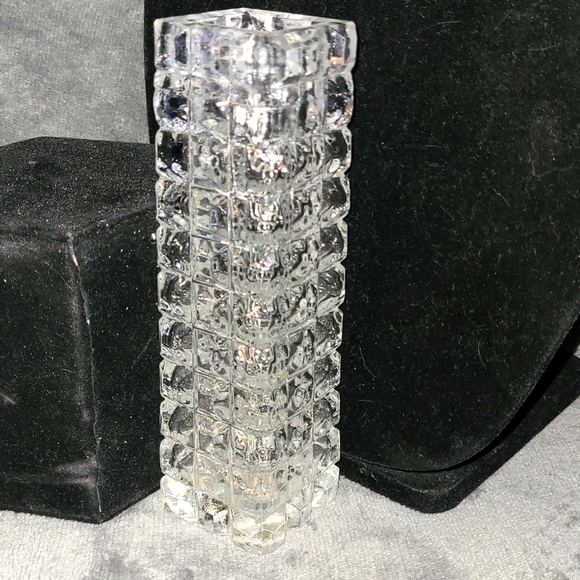 Accents | Vintage Glass Vase Liquid Squares | Poshmark
